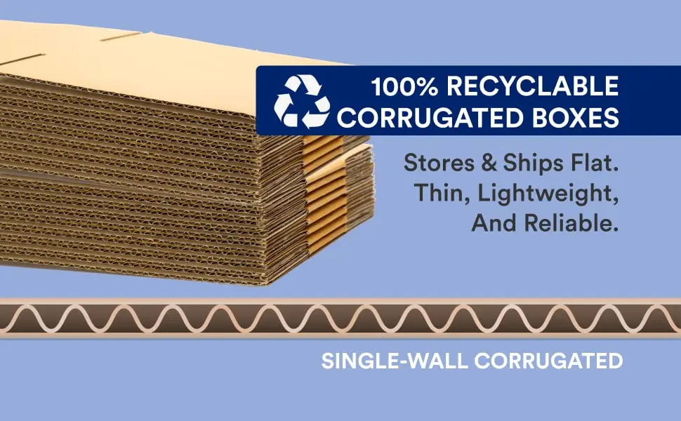 Recyclable & Eco-Friendly Corrugated Cardboard Boxes Portable Packaging ...