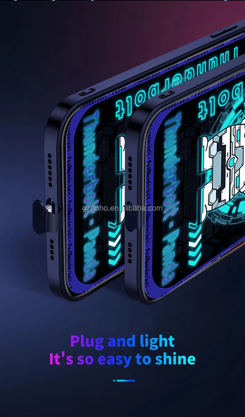 Smart Glow In The Dark Phone Case Smart Led Light Music Phone Case For Iphone 15 Samsung Huawei ...