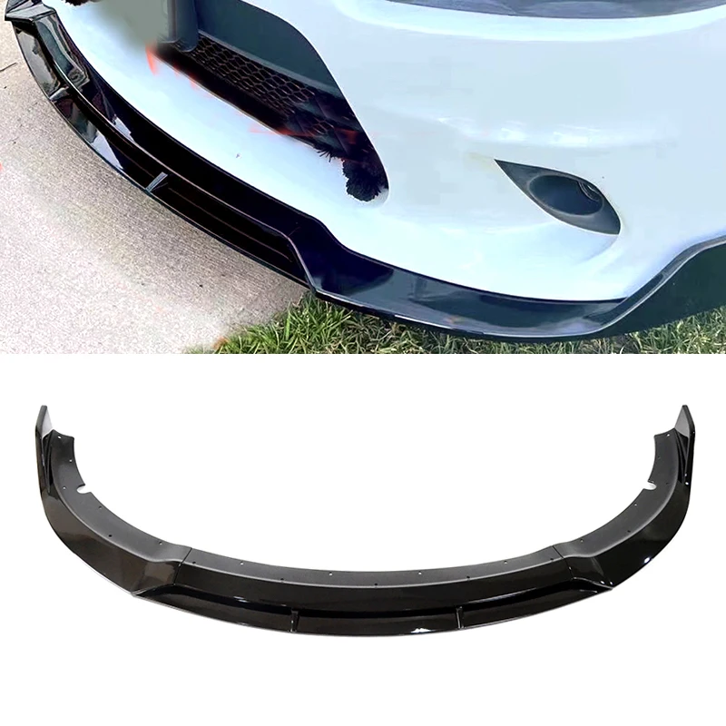 3 Pcs Front Bumper Lip Chin Splitter Diffuser Abs Front Lip Spoiler For ...