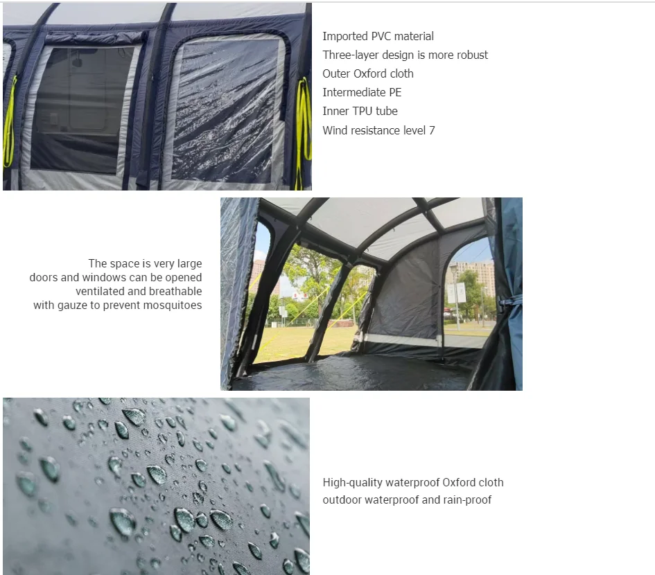 Y Inflatable Waterproof Roof Camper Van Tent For Family Camping Caravan ...
