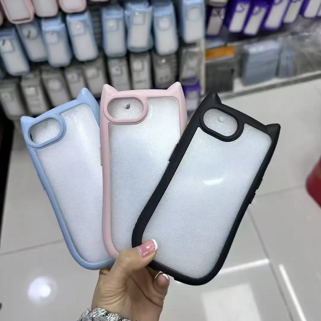 Super Thick Shockproof Phone Protective Cover Cute 3d Cat Ear Phone ...