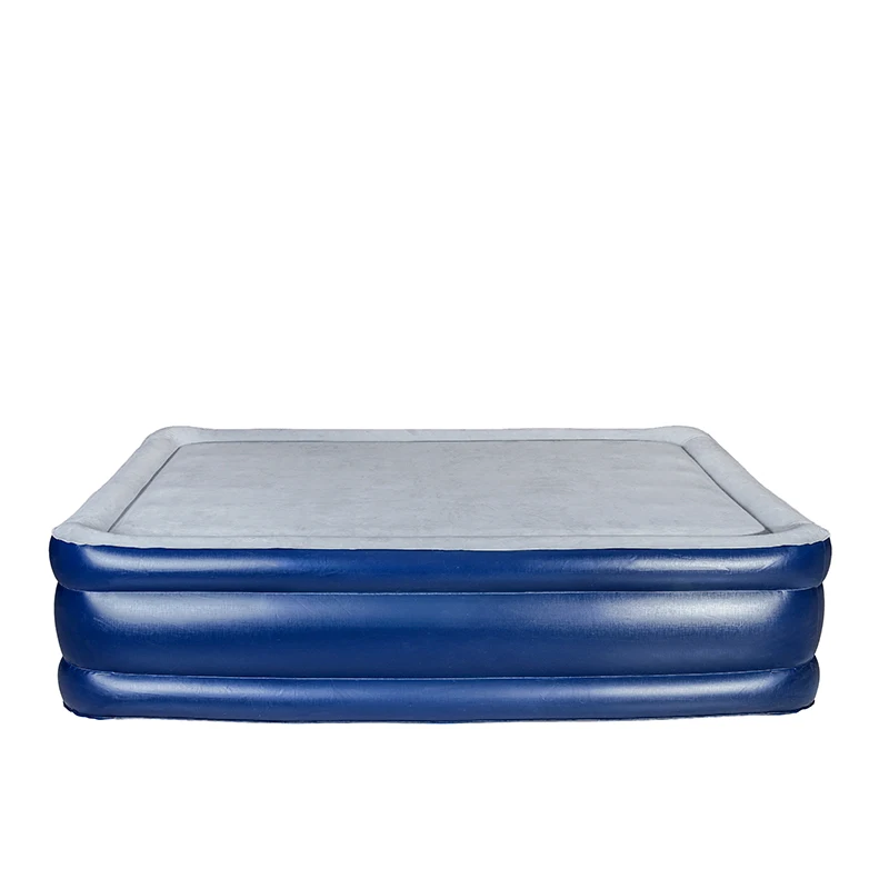 Flocking Pvc Plane Mattress Sponge Inflatable Bed Double Electric Air ...