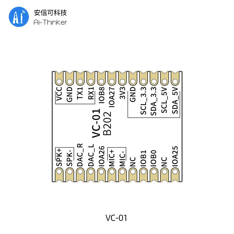 Ai-thinker VC-01 Module with US516P6 Speech Recognition