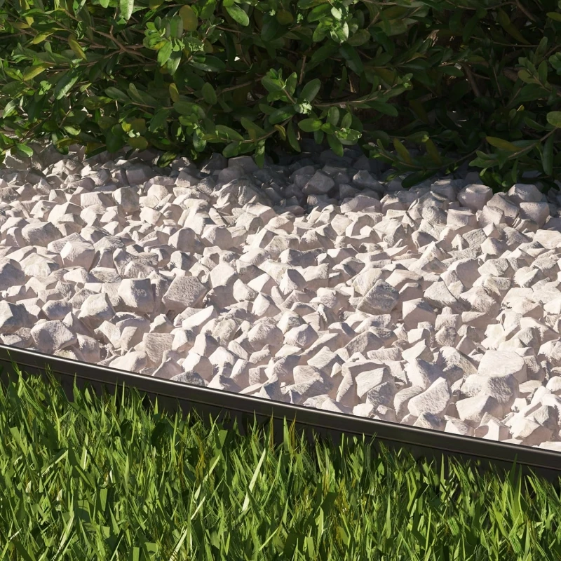Customized Aluminum L Shape Lawn Edging Garden Edging with Anchoring ...