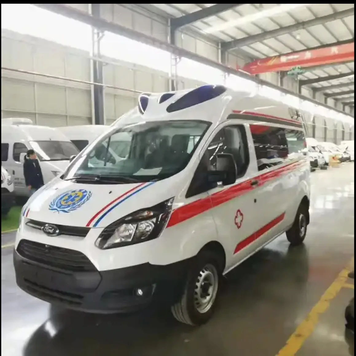 Top Sale New Ford V362 Ambulance Car 2023 2024 Brand New Standard Negative Pressure Ambulance ...