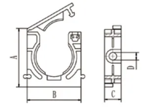 Electrical Flexible Conduit Clamp | Corrugated Conduit Clamp Holder ...