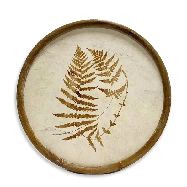 Innova Rustic Leaf Plant Design Wood Wall Decor Panels Farmhouse ...