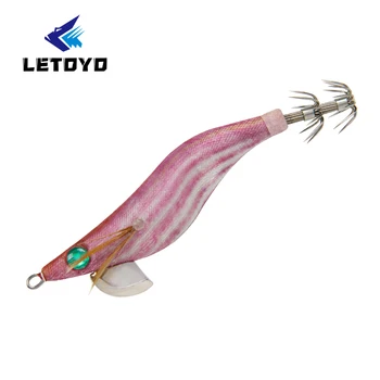 Letoyo Squid Jigs 2.5# 3.0# 3.5# Squid Lure Artificial Shrimps With Squid Hook Jigging Baits For ...