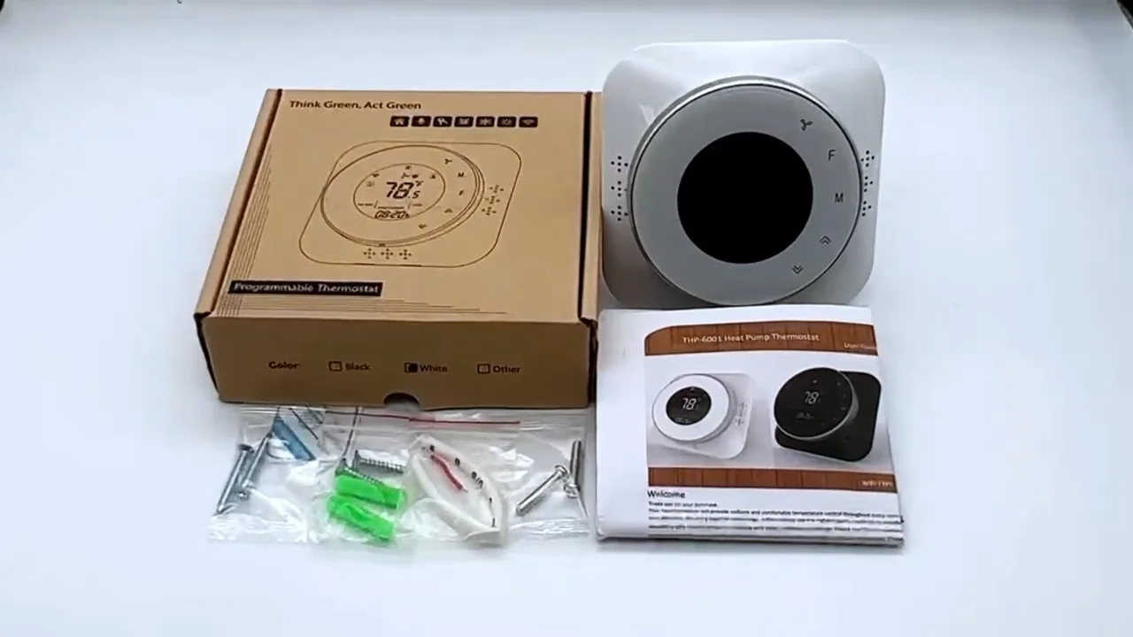 Programmable 24v Smart Thermostat,Heat Pump 24v Wifi Temperature ...