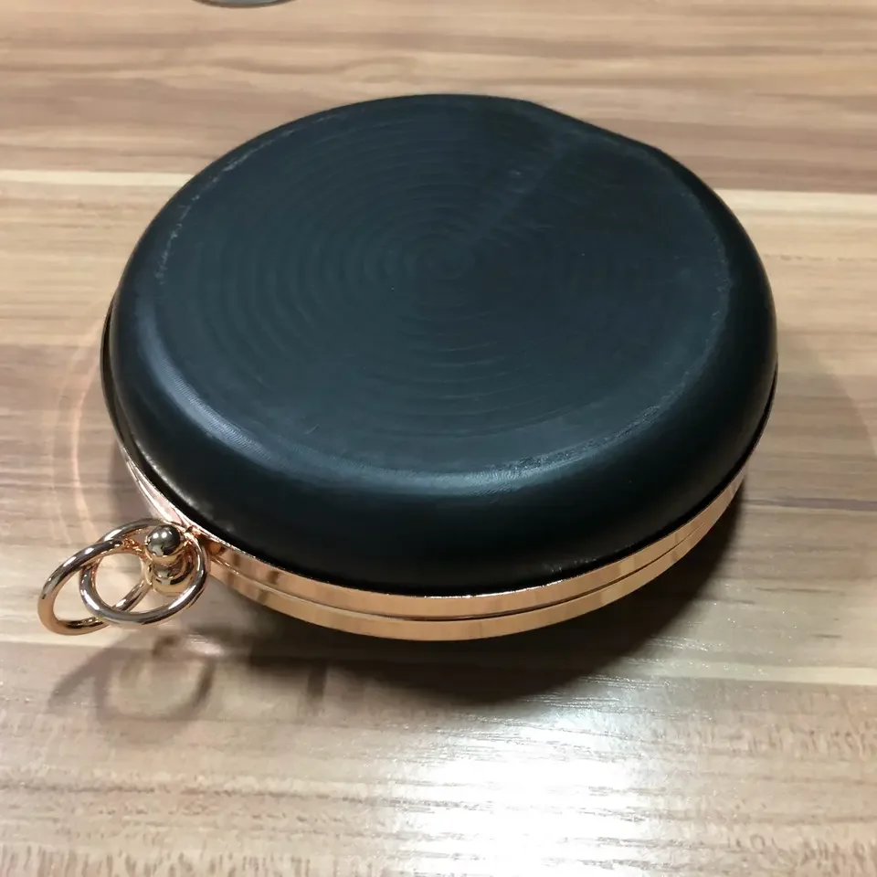 Popular Round Shape Box Clutch Metal Clutch Frame Shell - Buy Clamshell ...