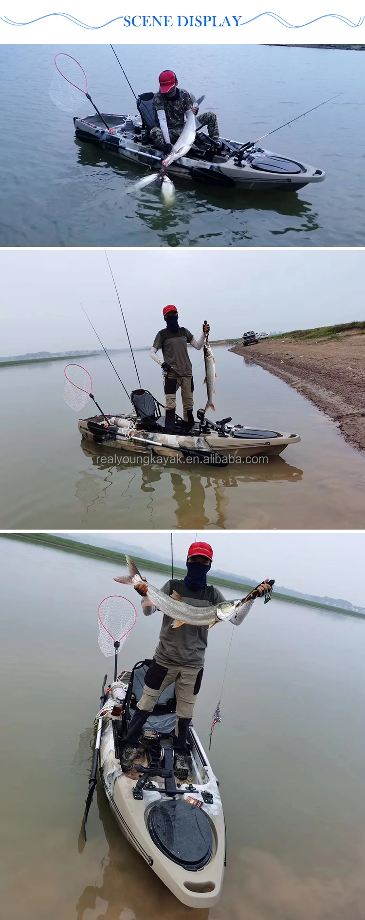 Professional Fin Fishing Kayak Pedal Kayak Drive System Canoe Kayac For ...