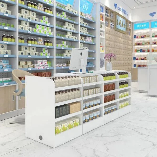 Ysshelves Wood Convenience Store Cash Table Cabinet Grocery Cashier ...