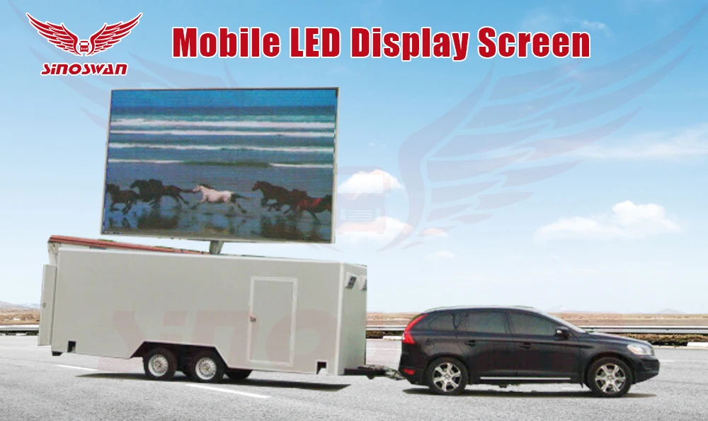 SINOSWAN Sl50pro Mobile LED Trailer - Outdoor Advertising