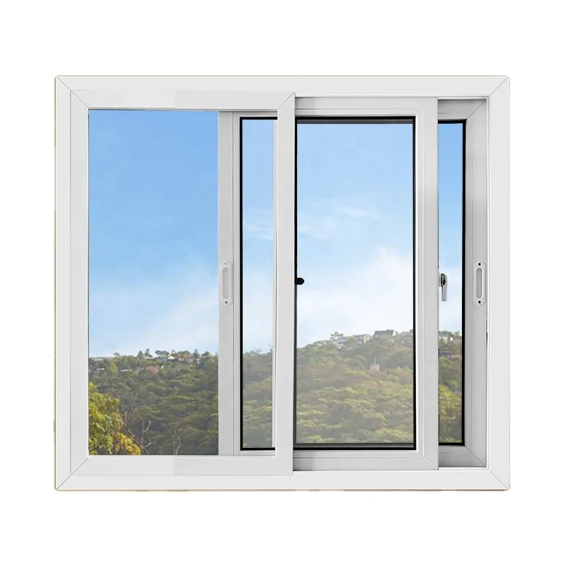 White Frame Pvc Upvc Profile Plastic Steel Vinyl Double Glazing ...