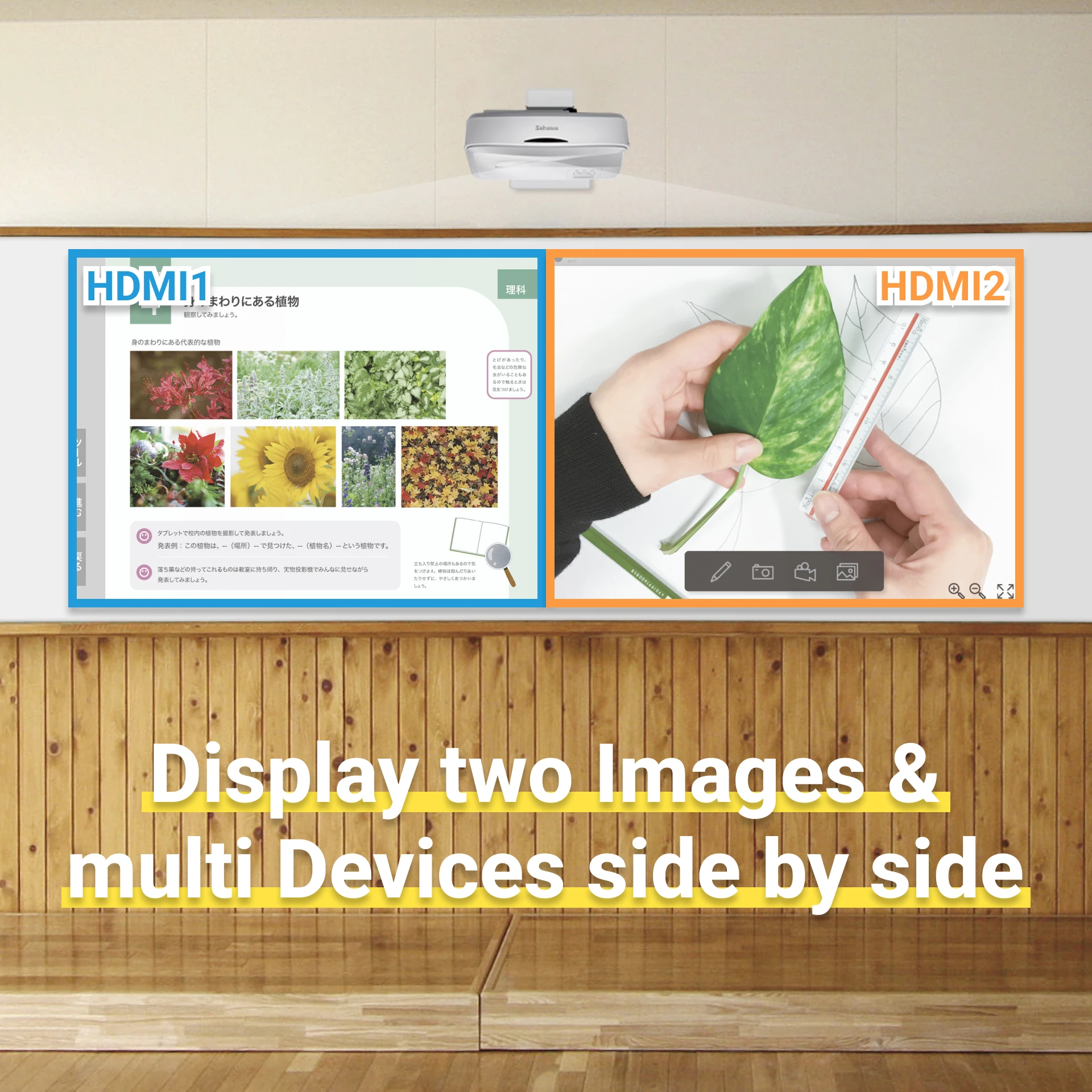 Simultaneous Dual Screen Other Presentation Equipment A Smart Projector ...