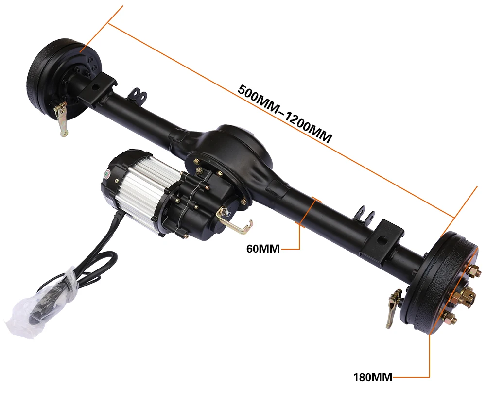 Factory customized E- Rickshaw differential hydraulic drum brake rear axle solar electric ...