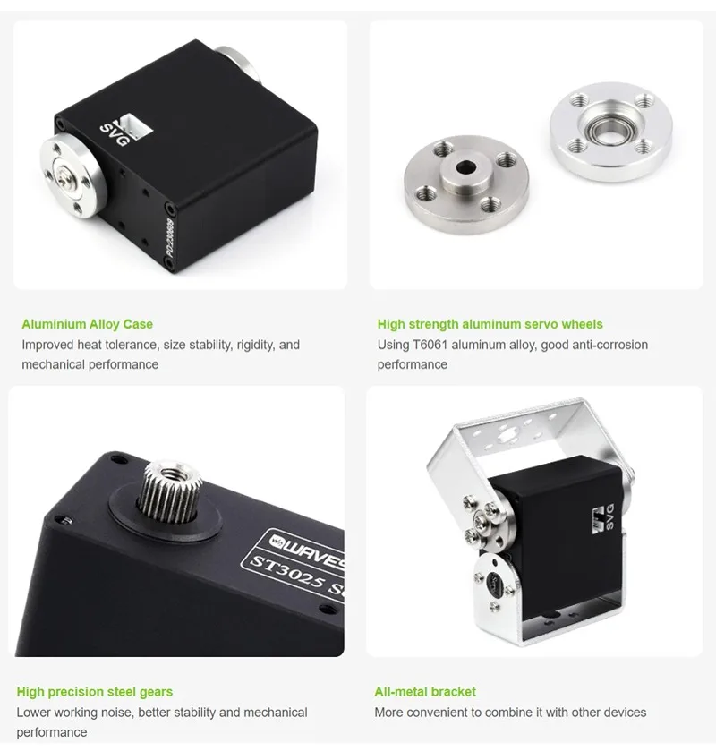 40kg.cm Metal Serial Bus Servo High Precision And Large Torque With ...