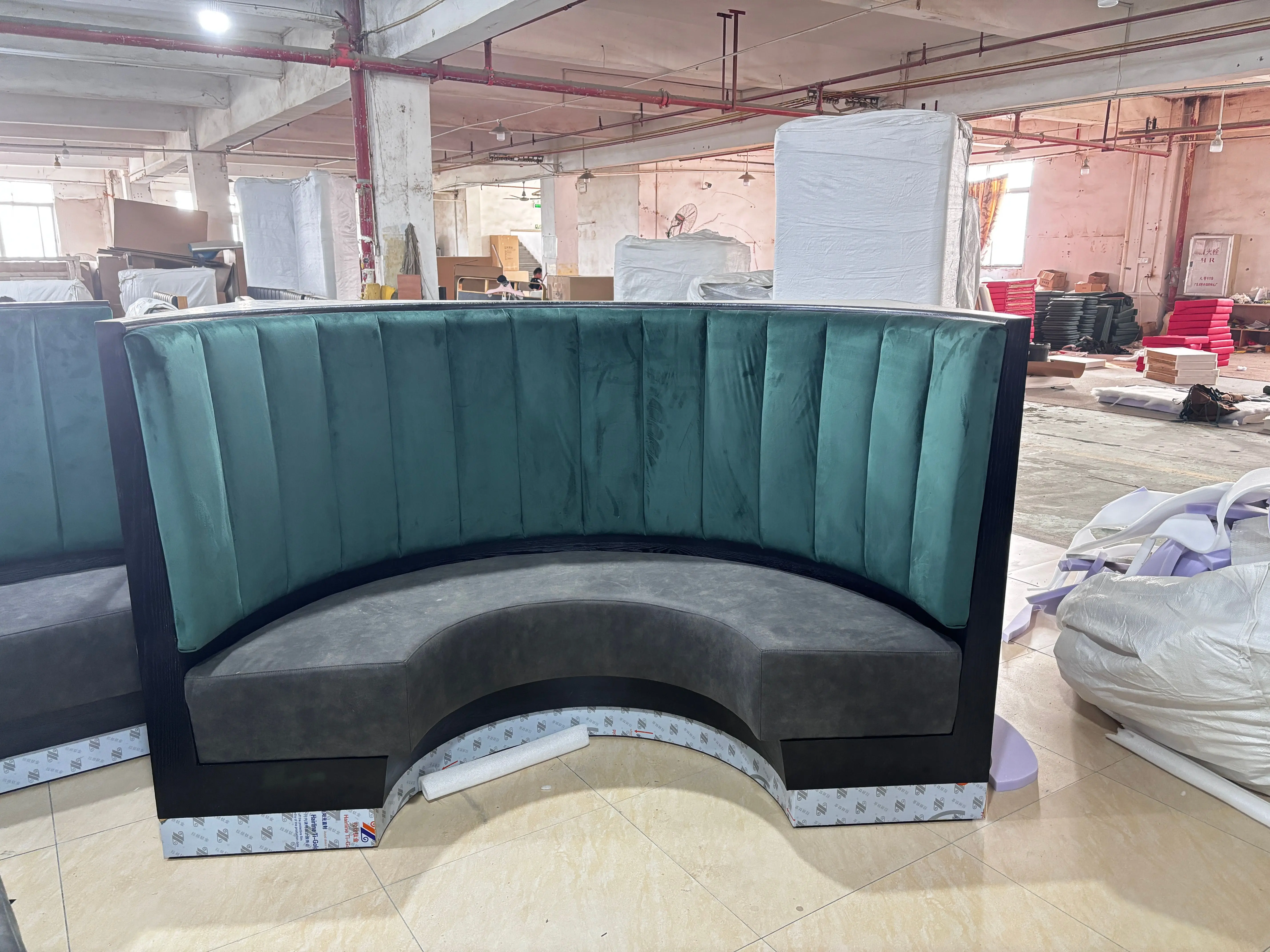 Lounge Room Half Circle Booth Seating Chairs for Restaurants