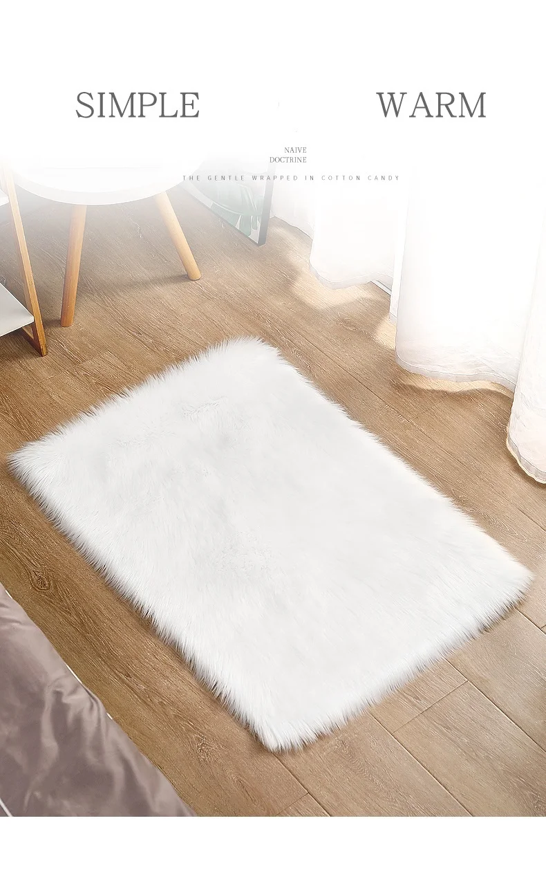 Manufacturer Faux Fur Mat Fur Carpet Custom Fur China Sheepskin Bedroom ...