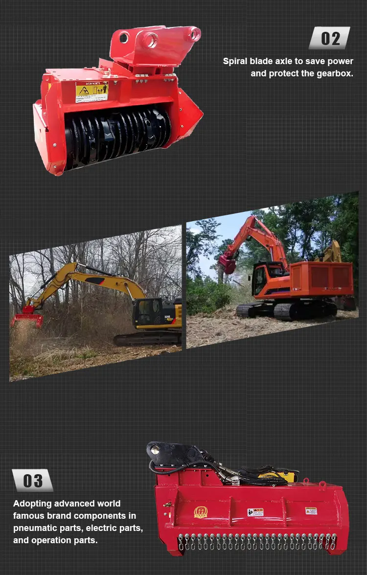 Excavator Attachment Forestry Mulcher Tree Mulchers - Buy Forestry ...