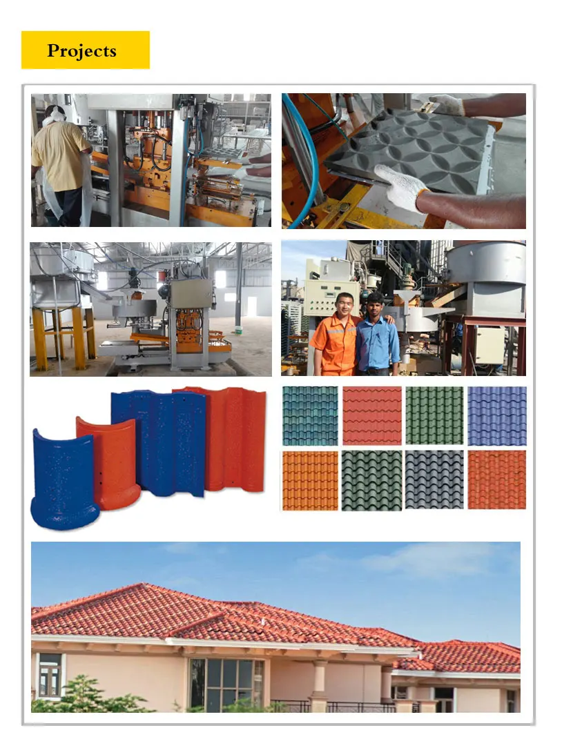Automatic Concrete Tile Machine Roof Tile Press Machine Concrete Roof ...