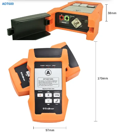 Fiber Optic Tool Kit - AOT600 Full Duplex Communication Tester