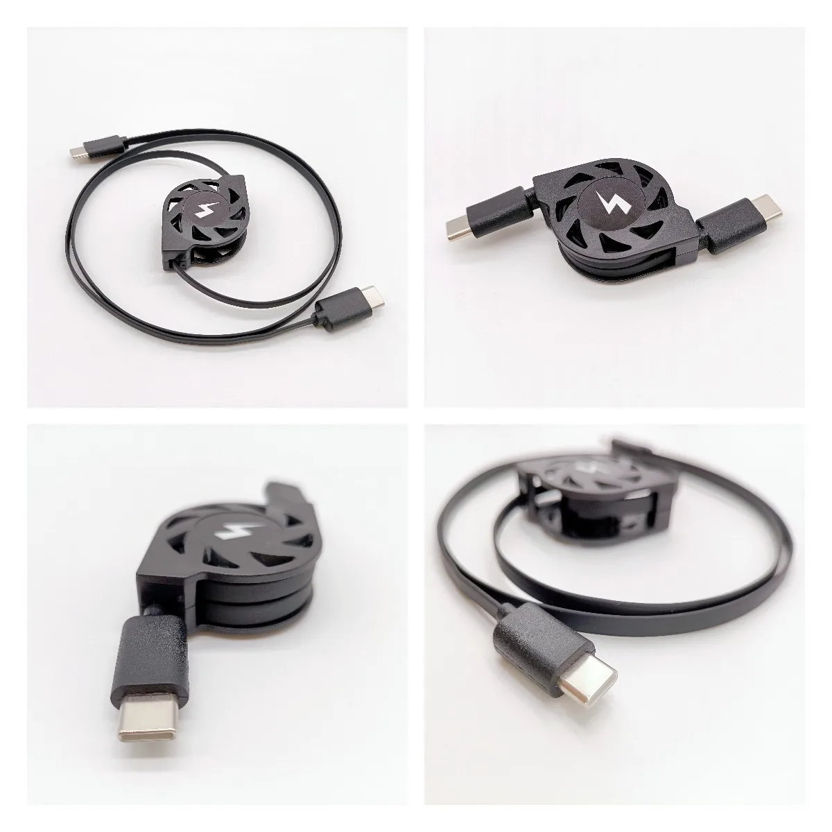 Retractable PD100W Charger Cable USB a to USB C Fast Charging Cable ...