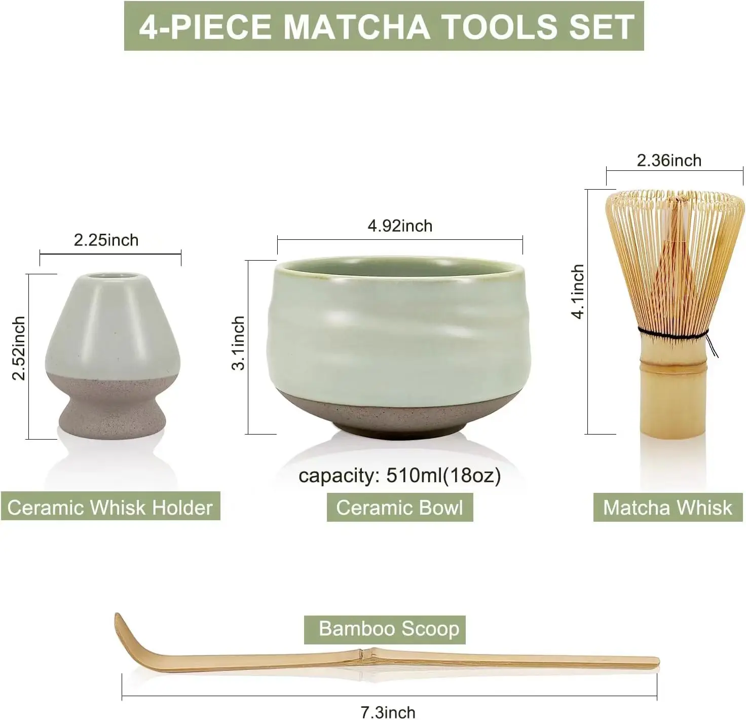 Wholesale Handmade Matcha Ceremony Tools 4 Piece Japanese Matcha Whisk ...