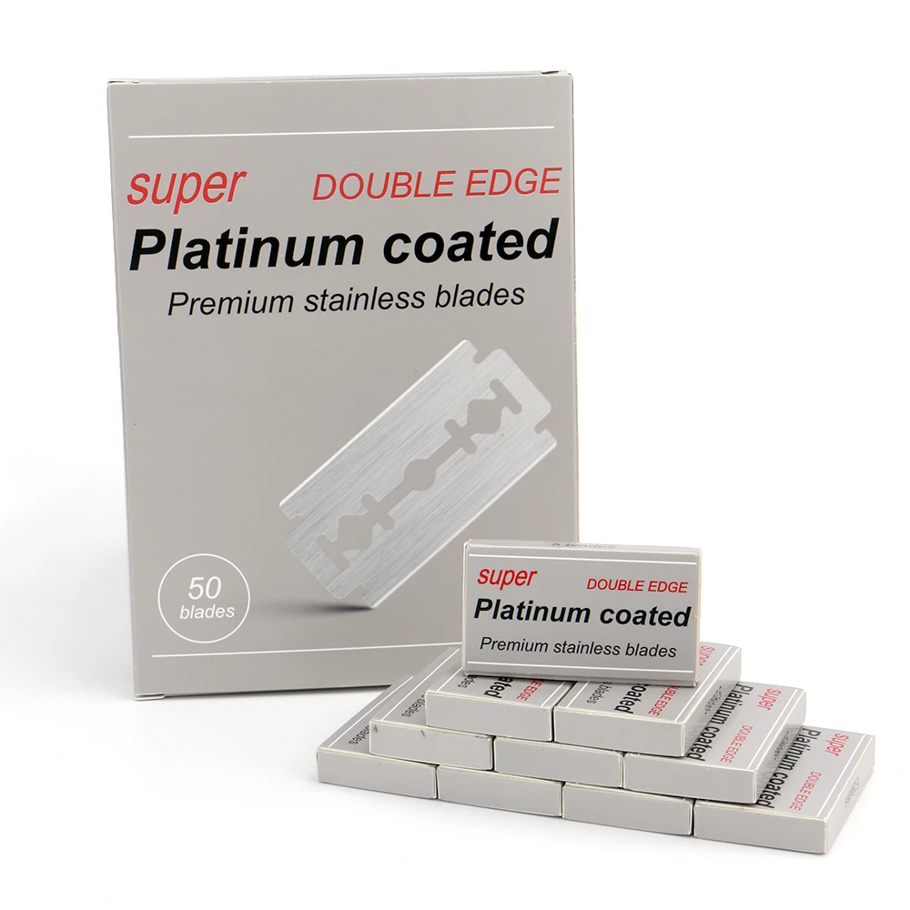 Platinum Coating Double Edge Blade Zero Waste Safety Razor Blade ...