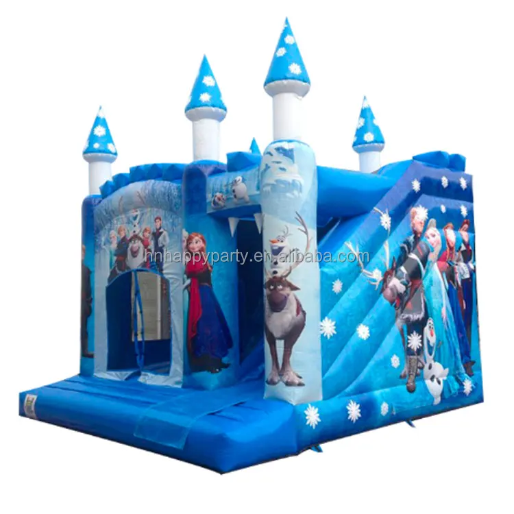 Princess Inflatable Slide Frozen Jumping Castle Inflatable Bounce House ...
