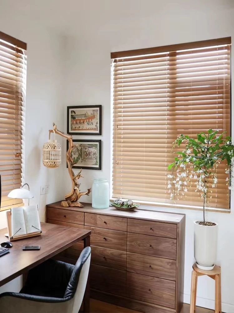 50mm Blade Blind Real Wood Blinds Wooden Venetian Interior Windows ...