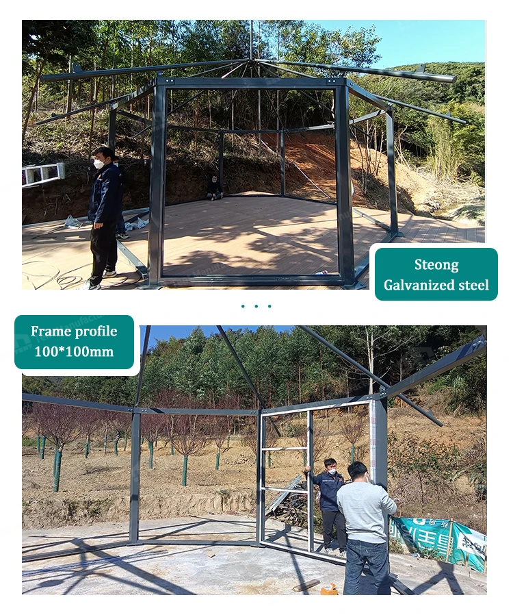 Semi Permanent Structure Glamping House Tent for Luxury Lodge Hotel ...