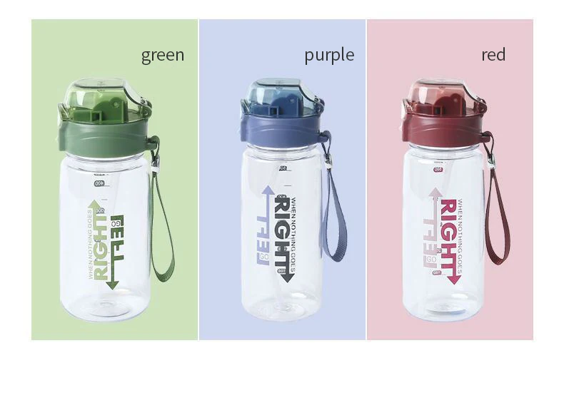 Customized Simple Water Bottle Heat Resistant Plastic Kids Drop ...