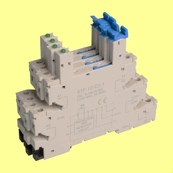 Din Rail 6.2mm Thickness Plc 1 Channel Relay Ultra-thin Module Hf41f 24 ...