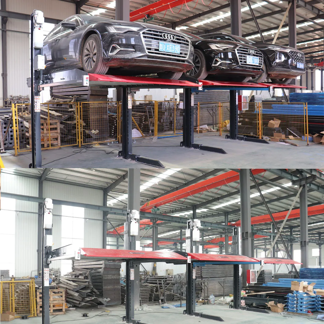 Car Vehicle Double 2 Level Mechanical Parking Lift Stacker