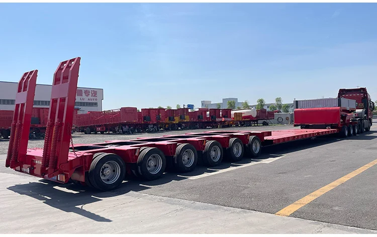 Heavy Duty Drop Deck Lowboy Trailer Over 100-150 Tons 4/6/8/10 Axles ...