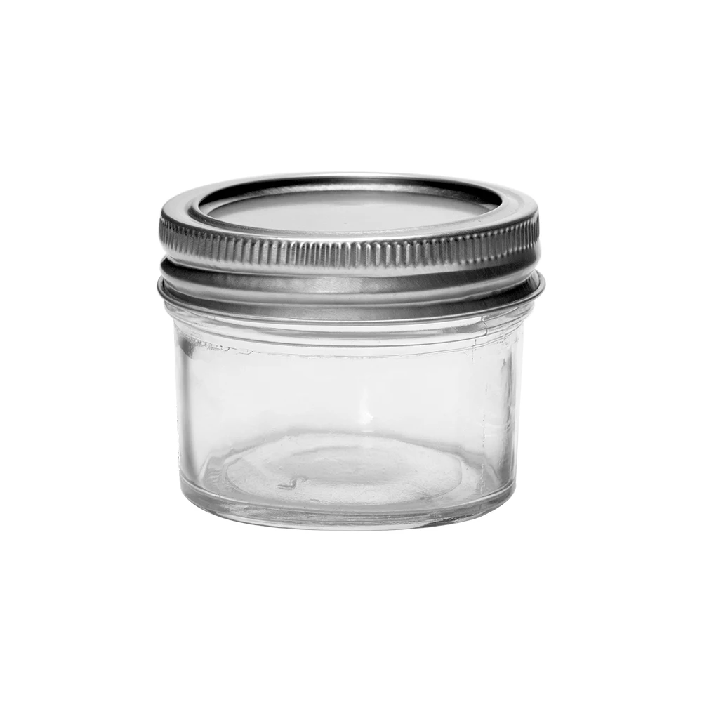 Regular Mouth Glass Mason Jar 4oz 120ml For Food Candy Candle With ...