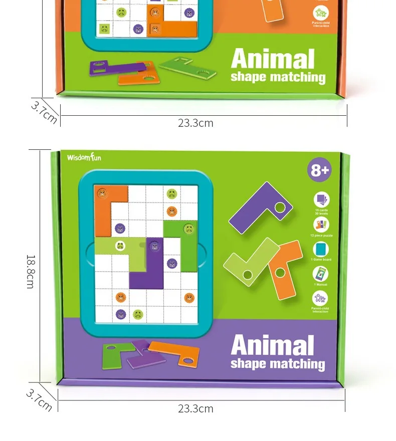 Tetris Block Puzzle Shape 3 Geometric Shape Pairing 5 Children Aged 4 ...
