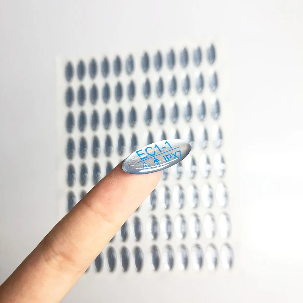 Customized 3d Label Printing Logo Waterproof Transparent Silicone ...