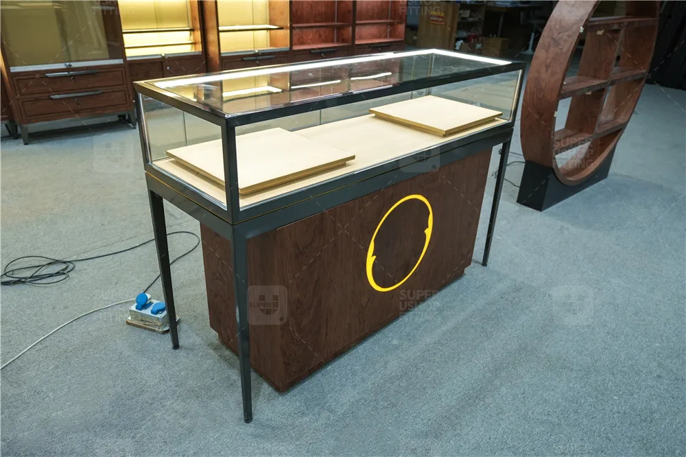 Custom Smoke Showroom Furniture Wood Tobacco Wall Display Shelves ...