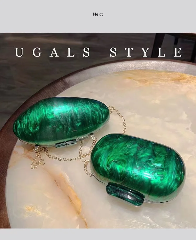 Luxury Design Shell Irregular Shape Acrylic Evening Bag Women Handbag ...