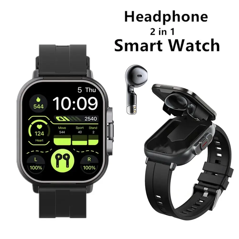D8 Pro Max 2 in 1 Smartwatch with TWS Earbuds, Bluetooth Connectivity ...