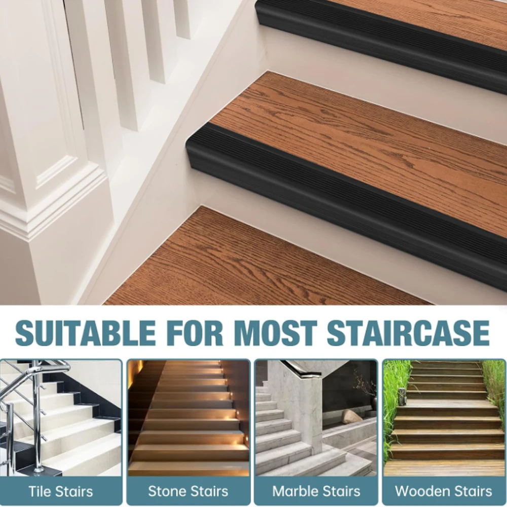 Pvc Stair Edge Trim Stair Nose Molding Rubber Seal Strip Self-Adhesive ...