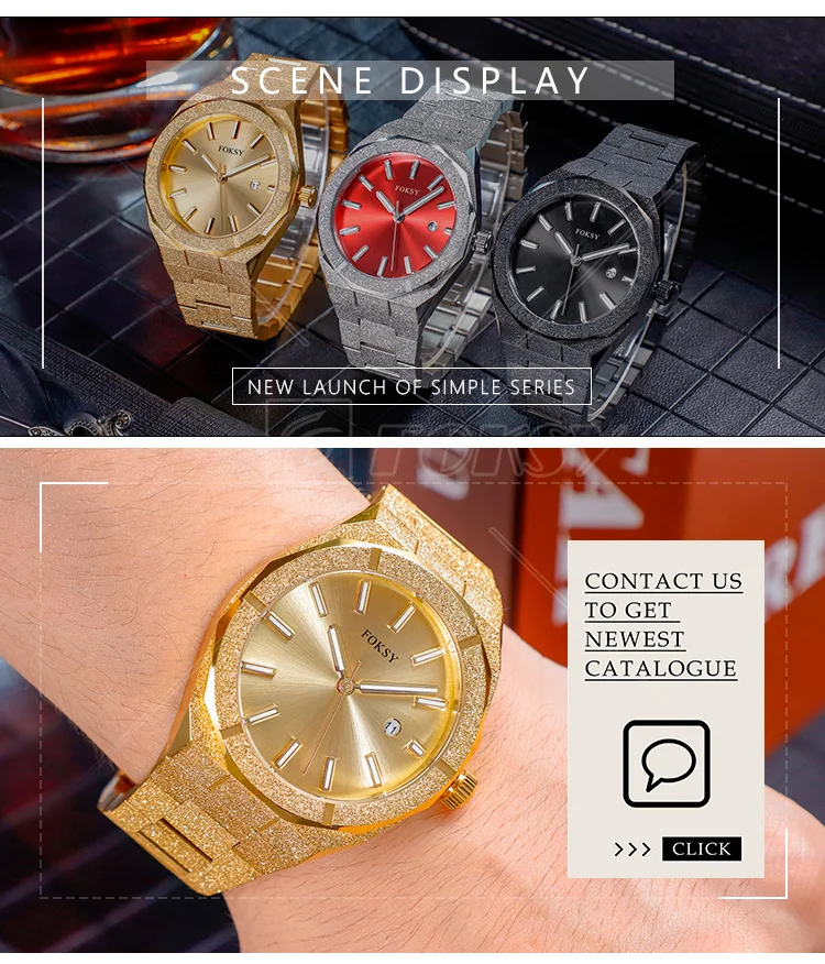 Custom Designer Stylish Waterproof Stainless Steel Quartz Wristwatch ...