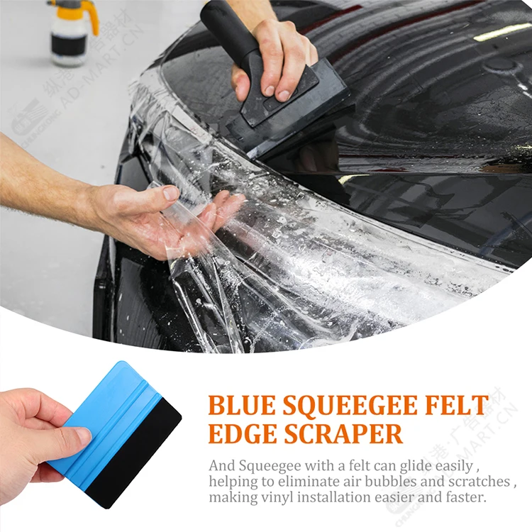 Window Tint Tools Blue Vinyl Squeegee In Transfer Film Window Film ...