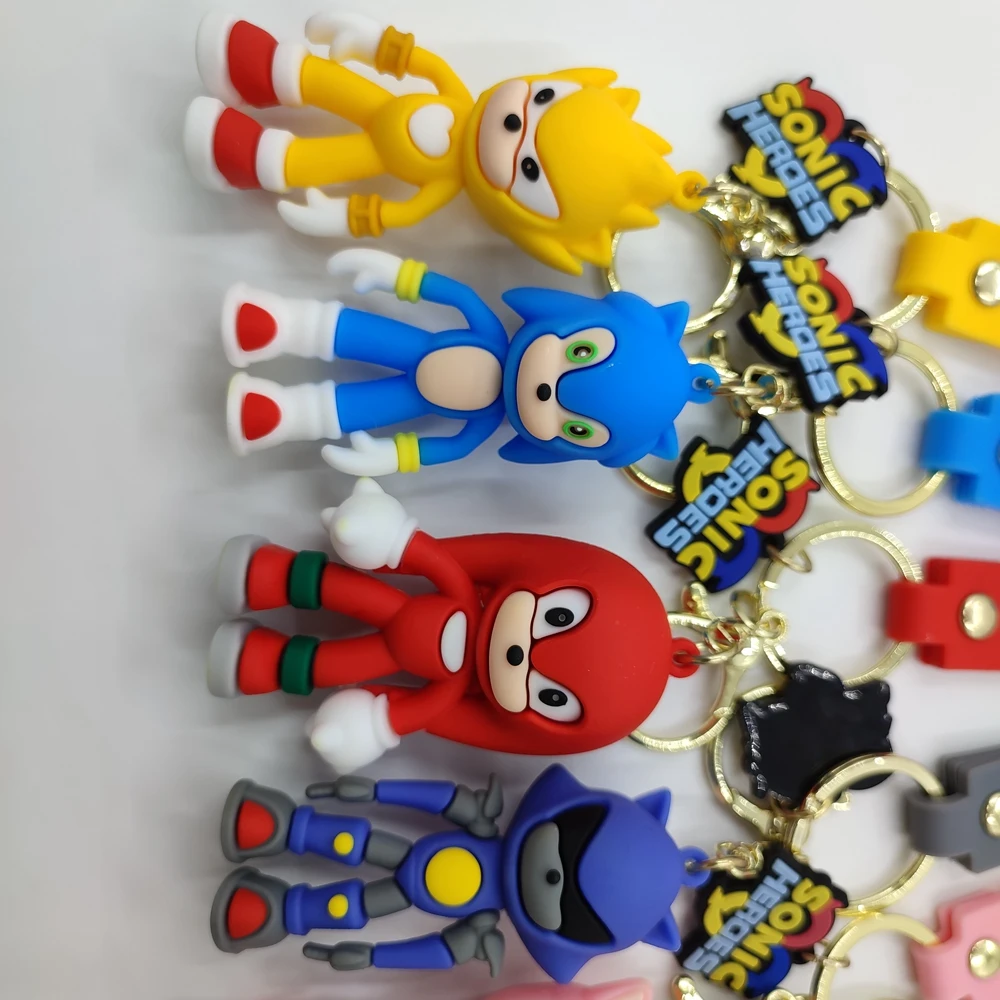 Creative Comic Pvc Keyring Anime Character Keychain Cute Cartoon 3d ...