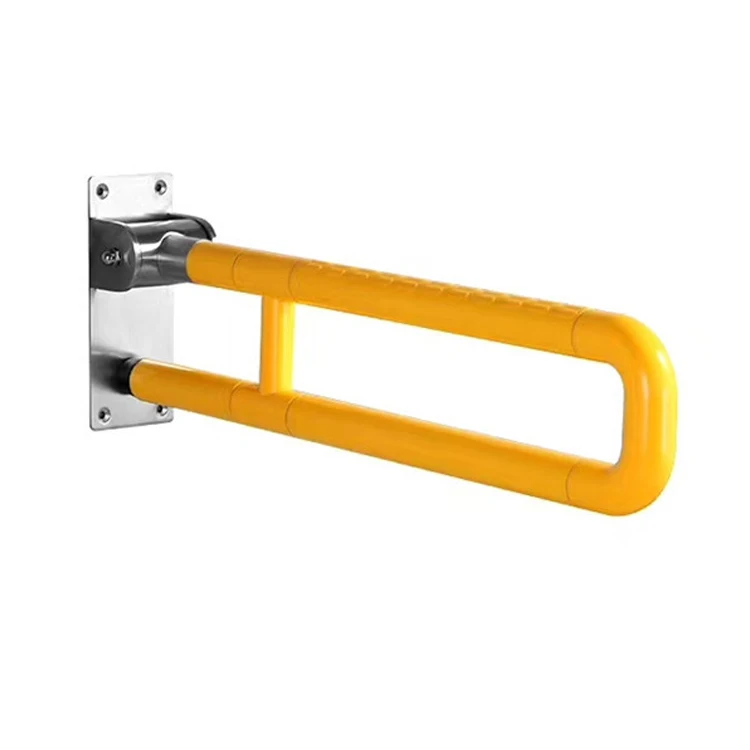 Safety Swing Up Grab Rail Stainless Steel Bathroom Folding U Shape Grab ...