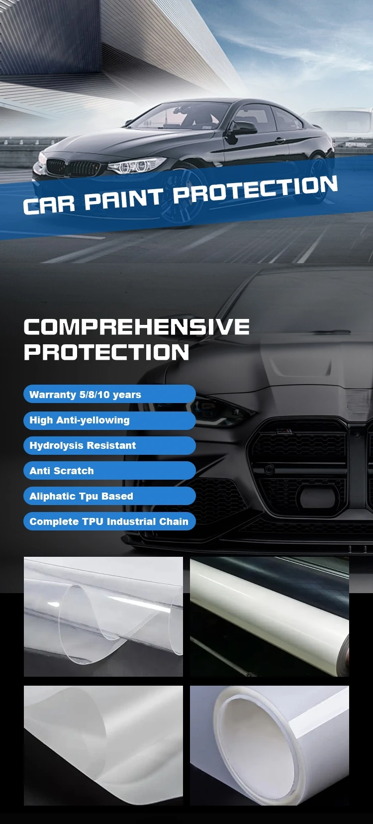 Sd750 Pro Ppf Self Healing 7.5mil Thickness Non-yellowing Tpu Clear Car Paint Protection Film ...