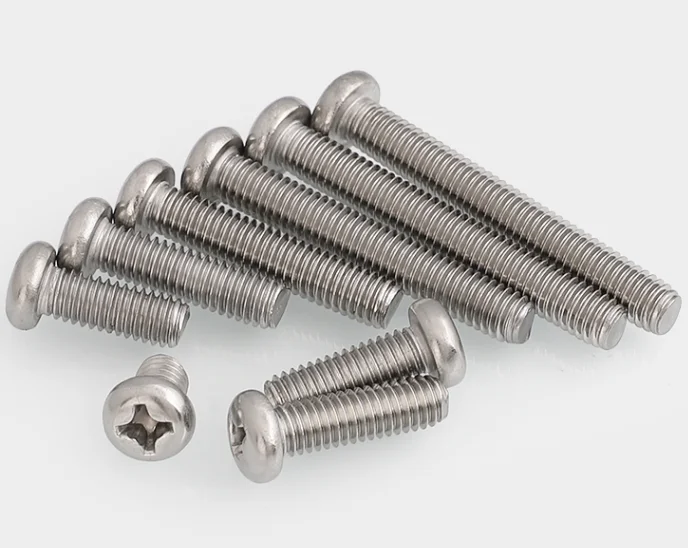 M0.8 - M10 Stainless Steel 304 Cross Recessed Phillips Pan Head Machine Screws - Buy Cross Pan ...