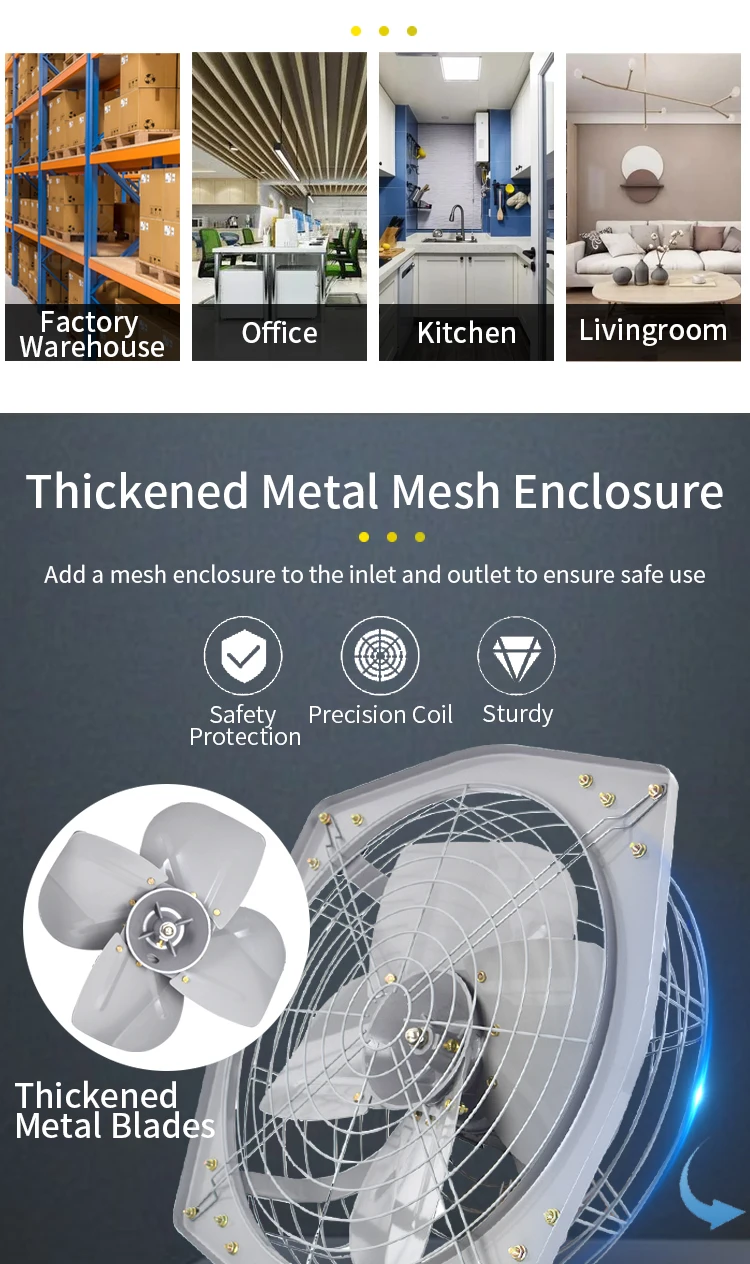 Silent Powerful Ac Electric Window-type Exhaust Fan High Suction Wall ...